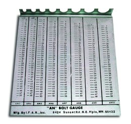 "AN" Bolt Gage | Brown Aviation & Aircraft Tools