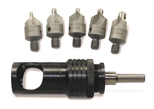 6 Piece Countersink Cage & Cutter Kit | Brown Aviation & Aircraft Tools