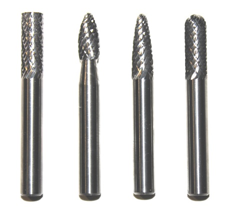 4 Piece Carbide Burr Set - 1/4" Shank - MADE IN THE USA! | Brown ...