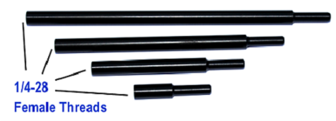 4 Piece Set of "Chucking Spud" Drill Extensions - 2",4",6", & 8 ...