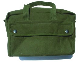 Military Style Mechanics Tool Bag - Green | Brown Aviation & Aircraft Tools