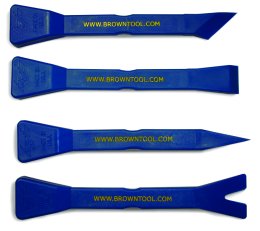 4 PC set of Heavy Duty Sealant Scrapers | Brown Aviation & Aircraft Tools