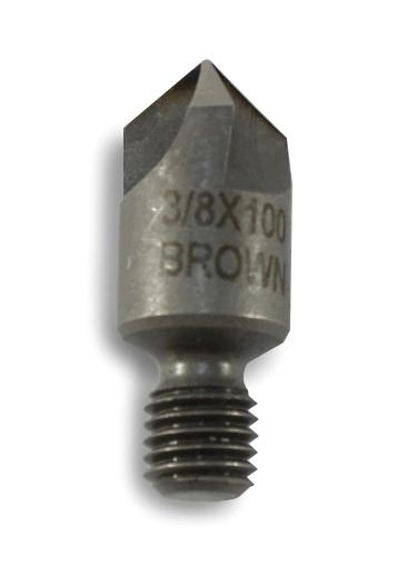 100 Degree Non-Piloted "Rosebud" Threaded Countersink / Deburring Bit ...