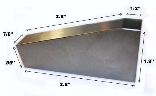 Tungsten Steel Bucking Bar - 3.05 lbs (JUMBO Tungsten Bucking Bar ...