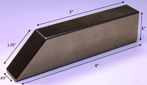 Tungsten Steel Bucking Bar - 1.44 Lbs | Brown Aviation & Aircraft Tools