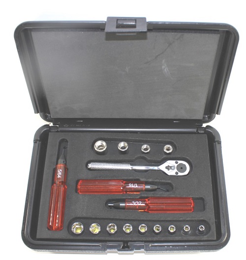 17 Pc Hand Tool Kit for Hi-Lok Installation AND Removal | Brown ...