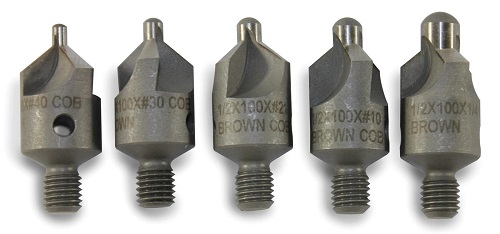 5 Piece Set of 100° ***COBALT*** Countersink Cutters | Brown Aviation ...