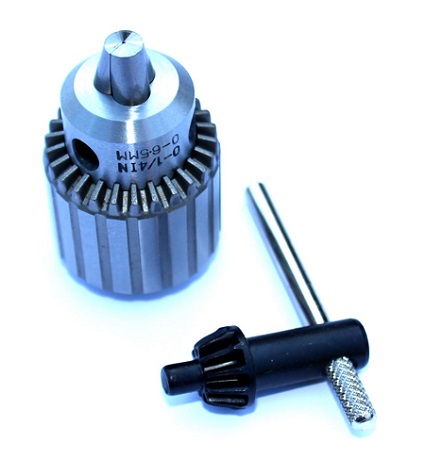 BRAND NEW 1/4" Drill Chuck with Key (Removed from Sioux Mini Palm ...