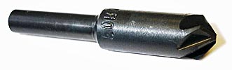 6 Flute Chatterless Countersink, 3/8" OD - 100 Degree - High Speed ...
